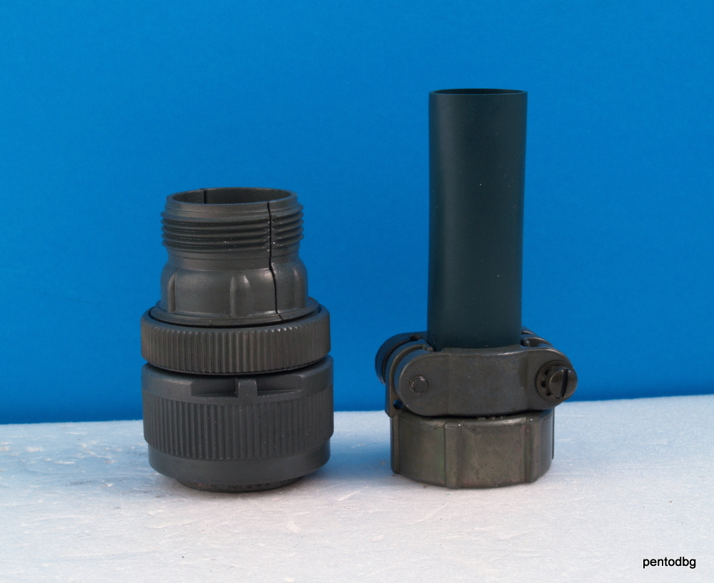 JAE 4 PIN CONNECTOR FEMALE MS3106B18-10S-ZN + CABLE CLAMP FANUC CNC ...