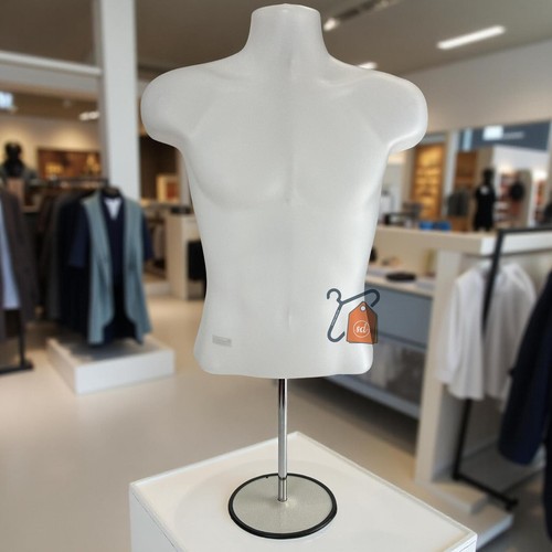 Semi Clear Male Mannequin Body Form Hanging Torso Display Plastic with ...