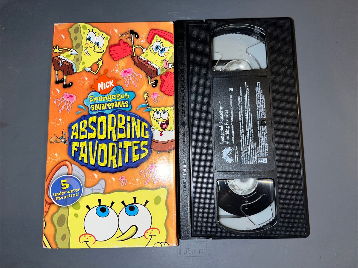 Spongebob Squarepants Amici Di Spugna Vhs 2716 CARTOLINA PUBBLICITARIA