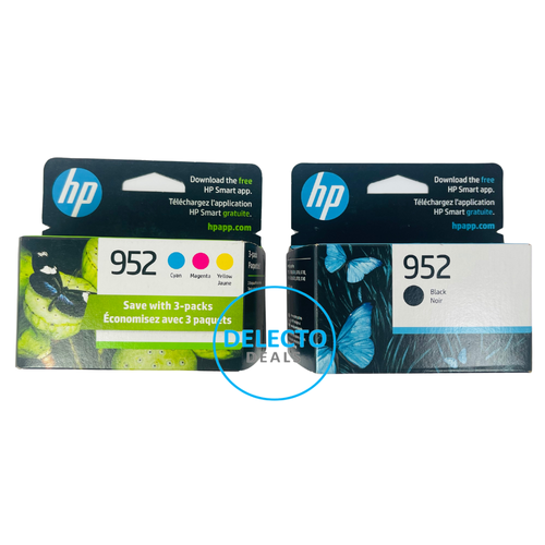 4-PACK GENUINE HP 952 Black & Color Ink OFFICEJET PRO 8710 SEALED Boxes ...
