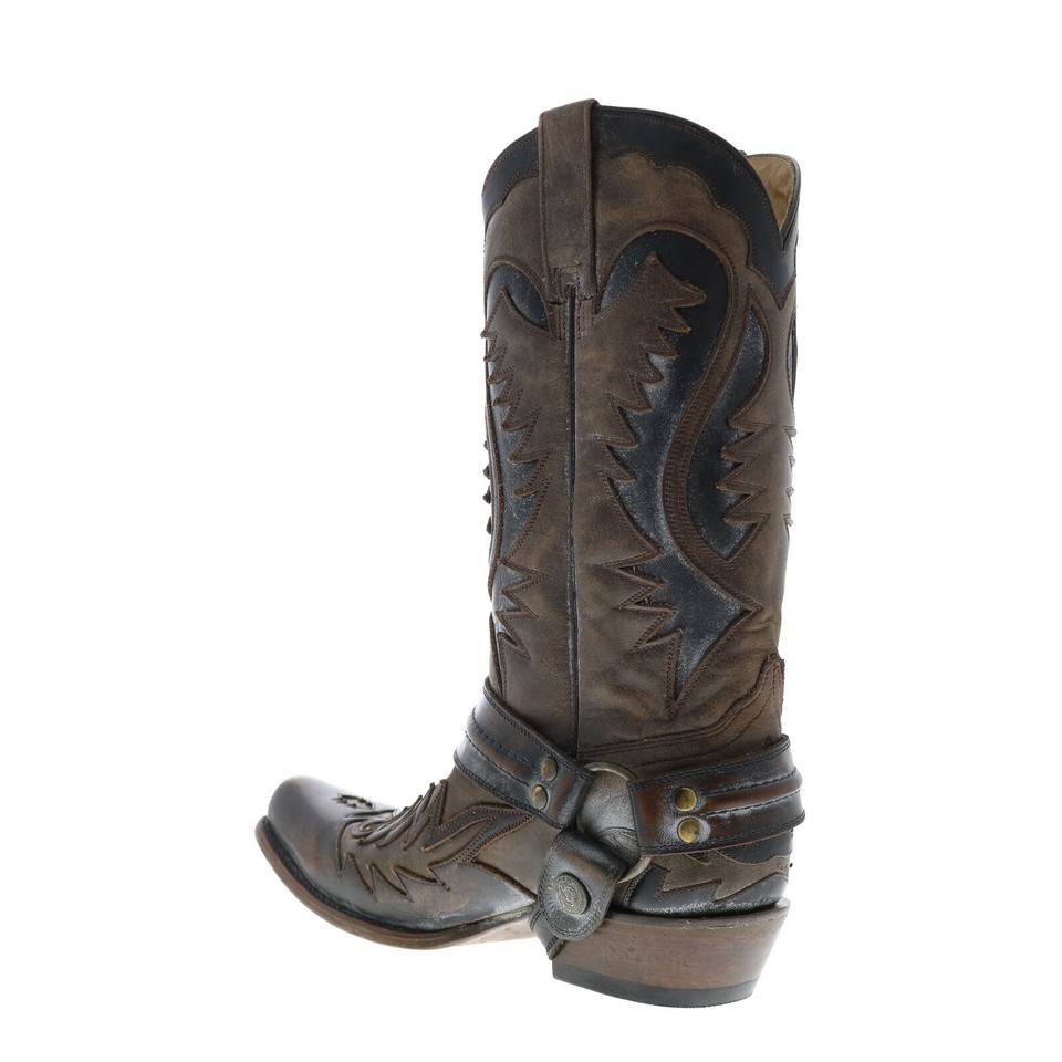 Stetson Outlaw Square Rocker Toe Mens Brown Leather Cowboy Western ...