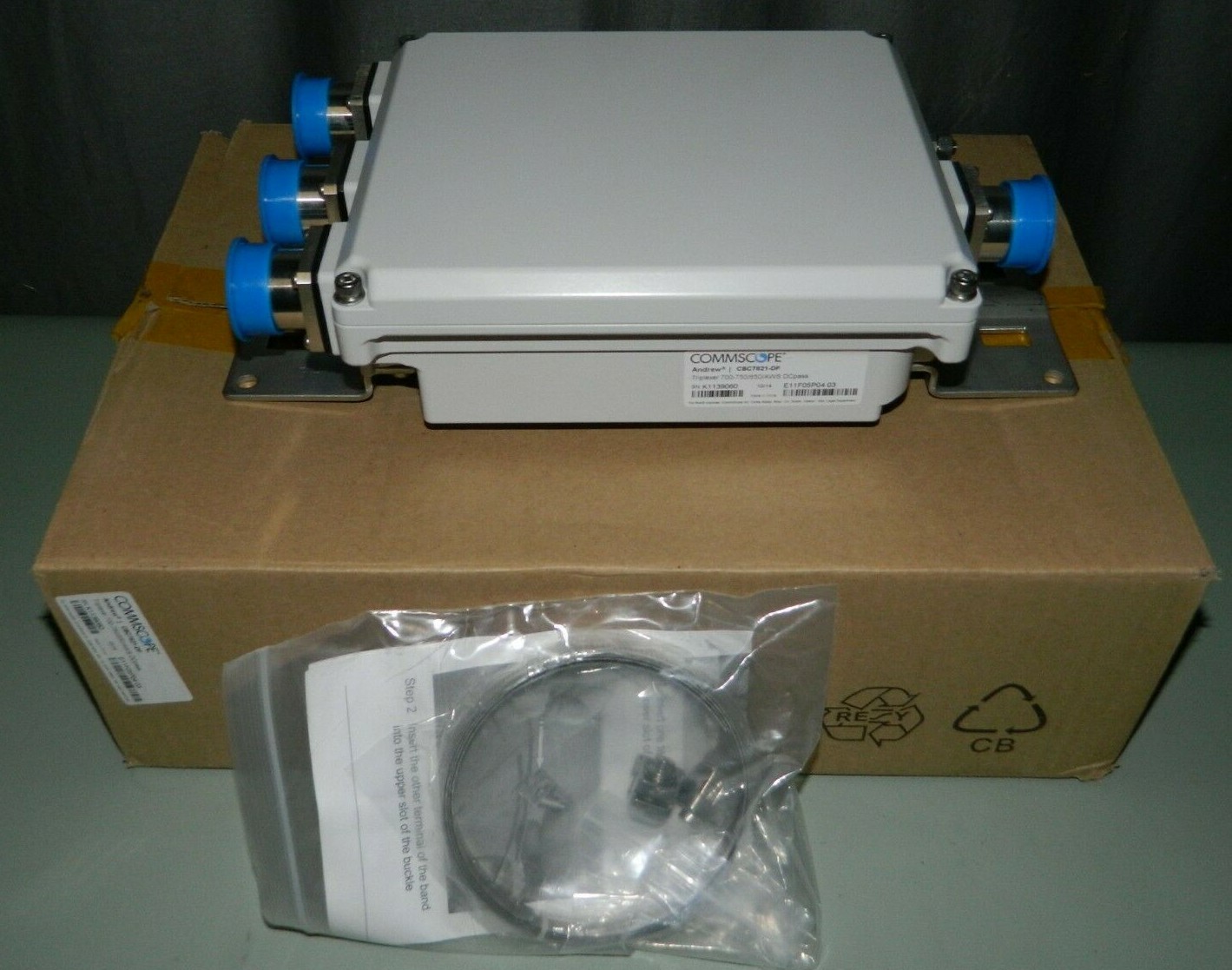 NEW Andrew COMMSCOPE Triplexer 700-750/850/AWS-DCpass - Model CBC7821 ...
