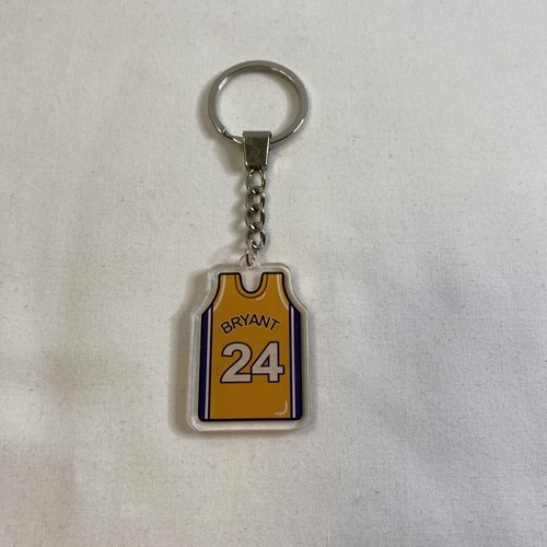 Kobe Bryant 24 Los Angeles Laker Jersey Acrylic Keychain NBA Basketball ...