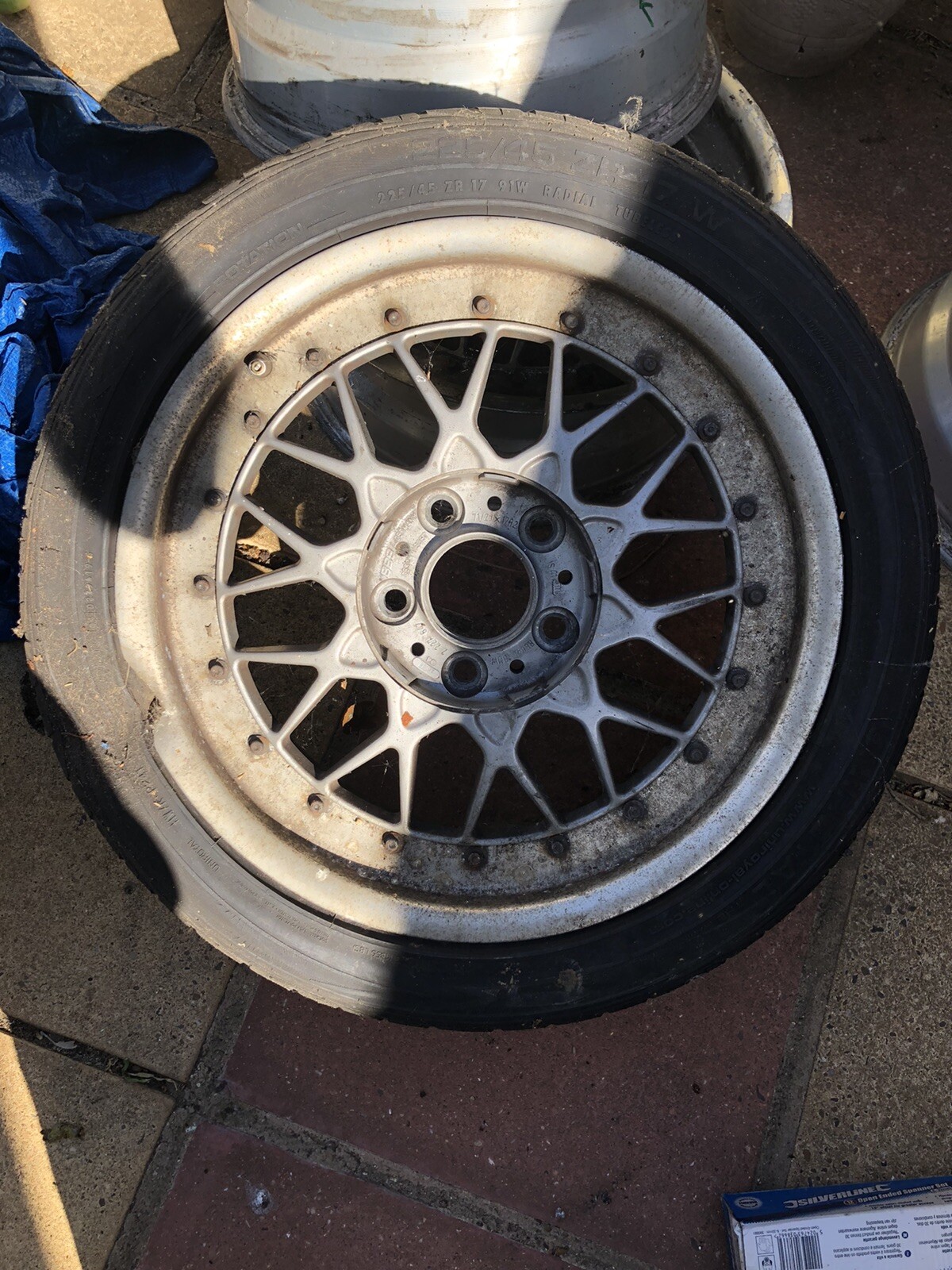 BBS RC 041 042 17” two-piece split rims BMW E36 VW 5x120 JOB LOT X 7 ...