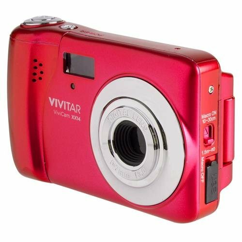 Vivitar Vivicam XX14 Digital Camera Flip Screen Red w SD for sale ...