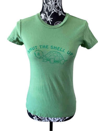 Steve & Barrys Turtle Baby Tee T Shirt Shut The Shell Up Cartoon Funny ...