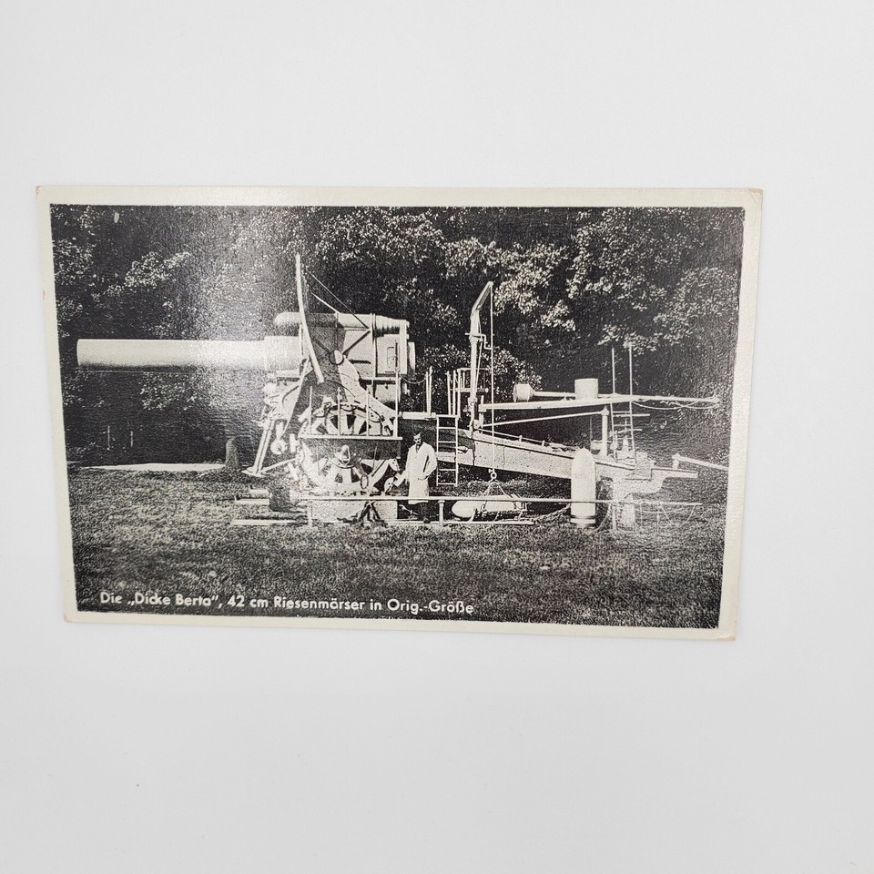 WW1 WWI Original German Big Bertha artillery large howitzer naval ...