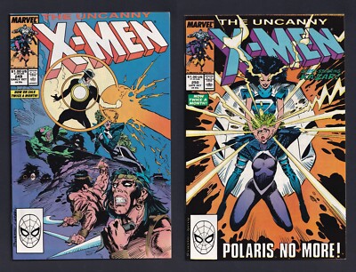 Uncanny X-Men #249 & #250 Marvel 1989 1st appearance WhiteOut | eBay