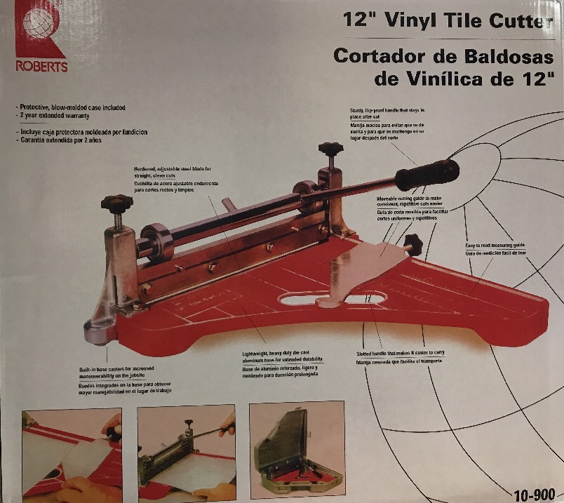 Roberts 10-900 VCT Vinyl Tile Flooring Cutter with Case | eBay