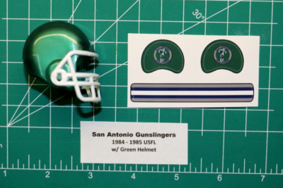 1984-85 San Antonio Gunslingers USFL *DIECUT DECALS* & Football Gumball ...