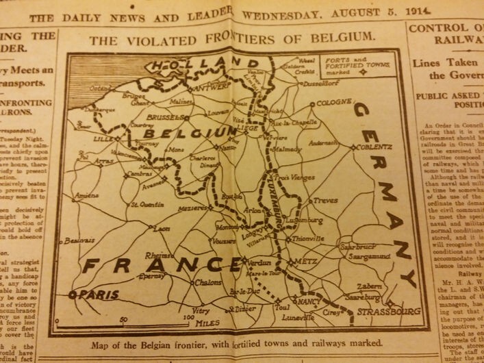 1914 Newspaper World War I Starts Picture Photos History Military Army ...