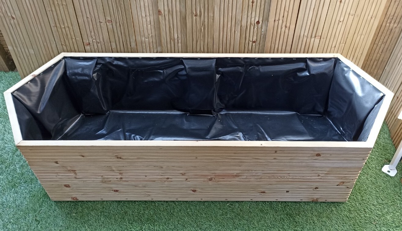 Raised Garden Water Feature Hexagon Pond Aquatic Planter 150x50x39h cm ...