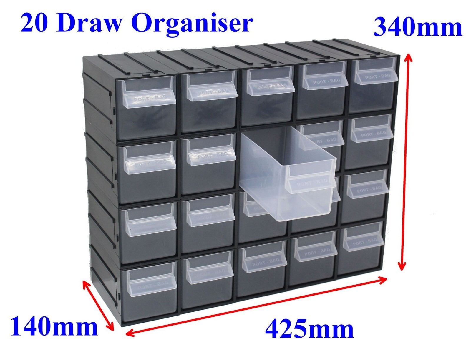 NEW Connectable Parts Storage Units With Visible Plastic Drawer Boxes ...