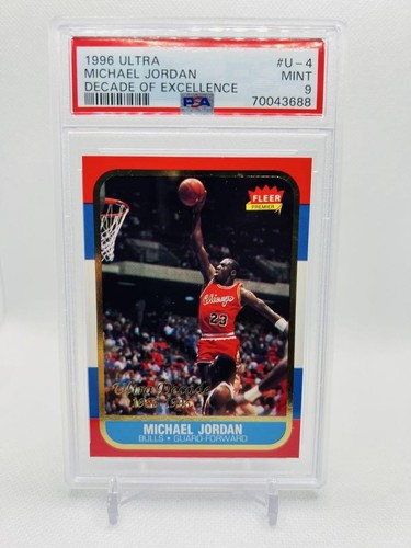 Michael Jordan 1996-97 Fleer Ultra PSA 9 Rookie Reprint Bulls ...