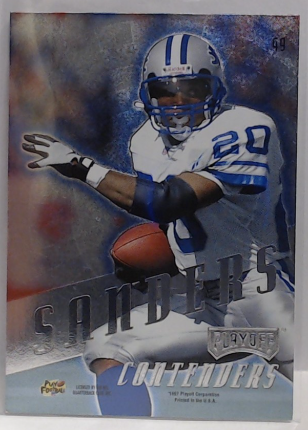1997 PLAYOFF CONTENDERS BARRY SANDERS FOIL #49 LIONS MSK | eBay
