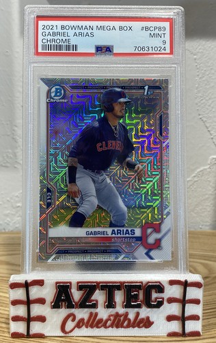 2021 Bowman Mega Box Chrome BCP-89 Gabriel Arias- Mojo Refractor -PSA 9 ...