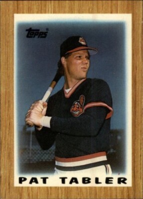 1987 Topps Mini Leader #52 Pat Tabler First Base Cleveland Indians FREE ...
