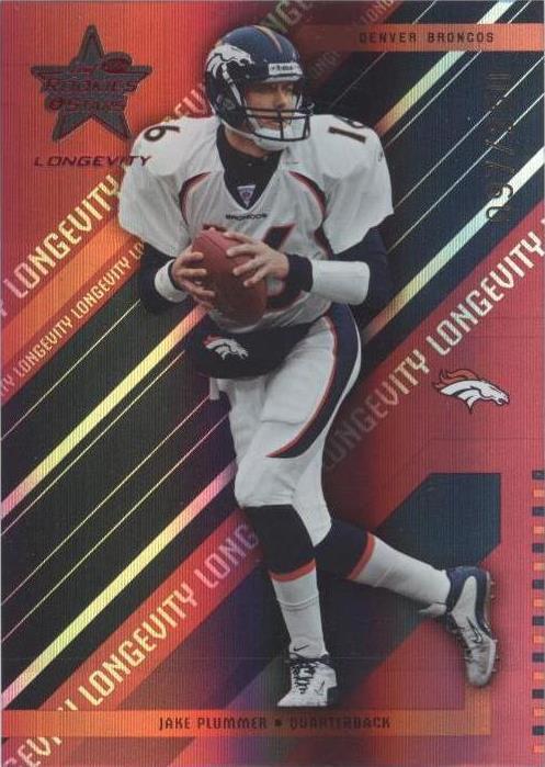 2004 Leaf Rookies & Stars Longevity - Jake Plummer #28 Ruby /250 for ...