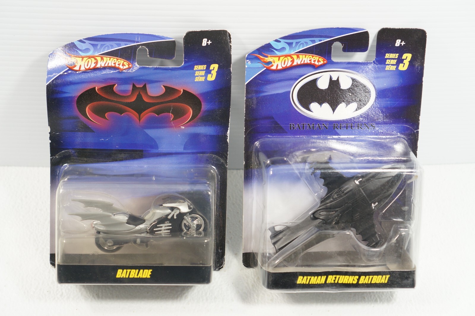 Hot Wheels Batblade Batman Returns Batboat Series 3 Lot of 2