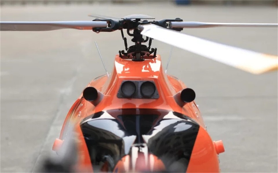 Roban 800size BO-105 ARF Orange/Blue RC Helicopter scale Fuselage RC ...