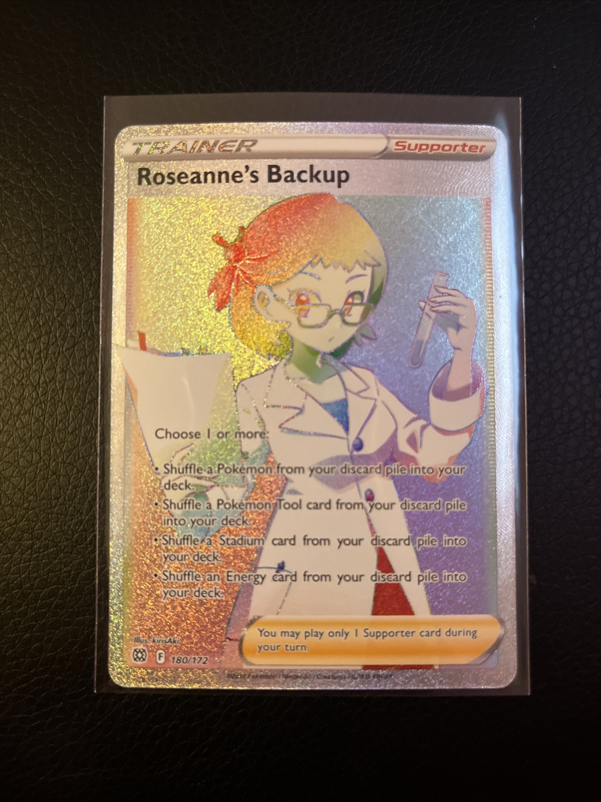 Roseanne's Backup 180/172 - Brilliant Star - Rainbow Rare Holo Pokemon ...