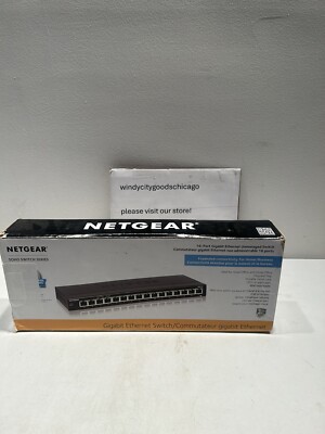 NETGEAR GS316-100NAS 16-Port Gigabit Ethernet Unmanaged Switch | eBay