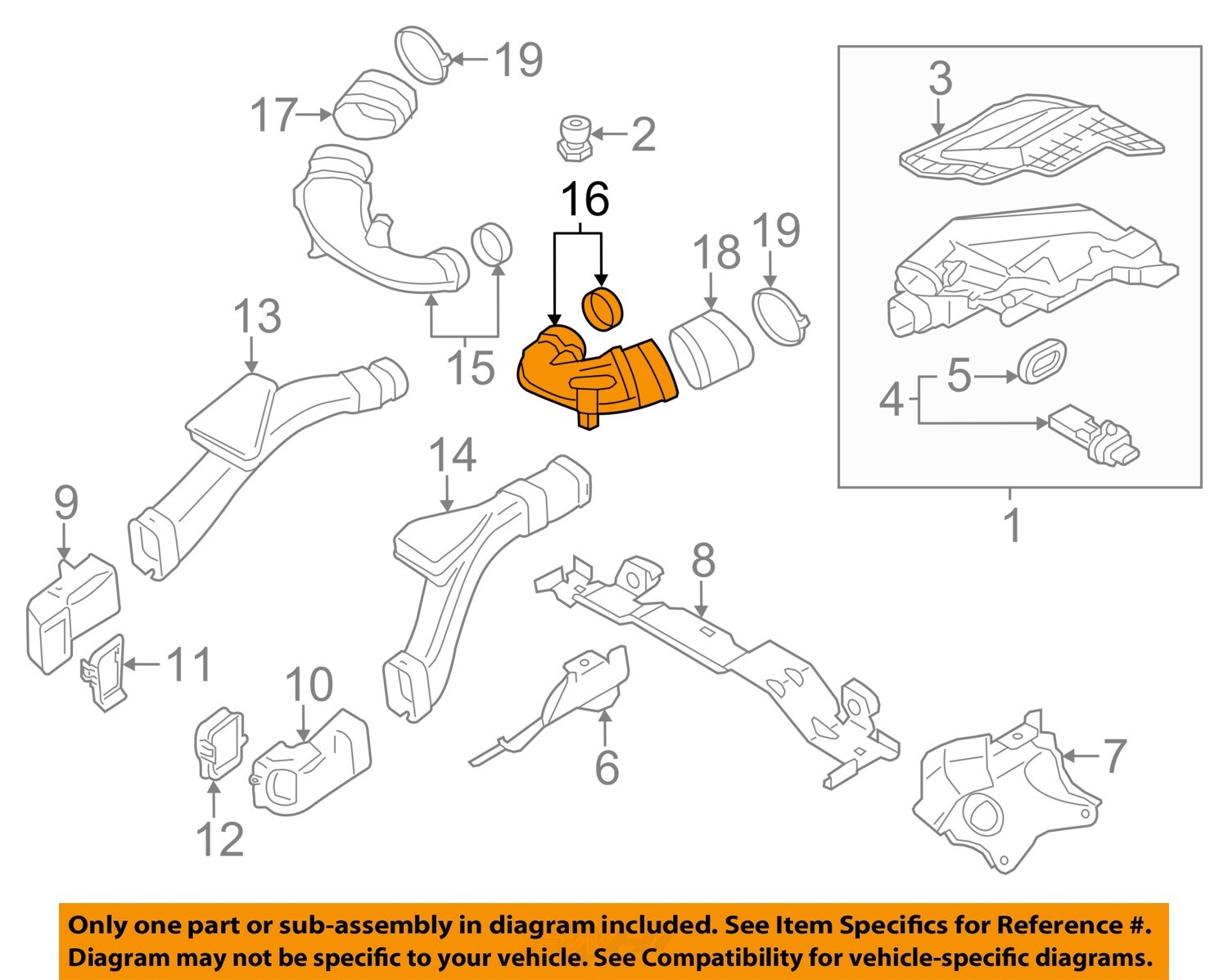 BMW 13717577452 Genuine OEM Factory Original Outlet Duct for sale ...