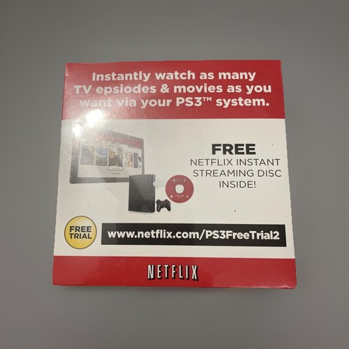 Sony PlayStation 3 PS3 Netflix Streaming Disc Original - STILL SEALED ...