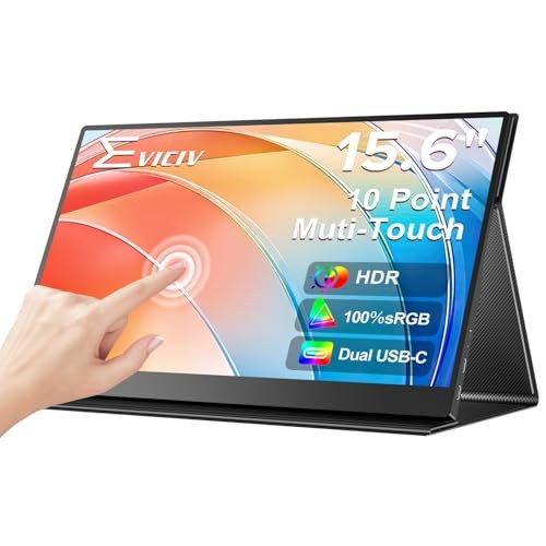 Portable Monitor Touchscreen FHD 1080P IPS 10-Point 15.6 1080P 60HZ ...