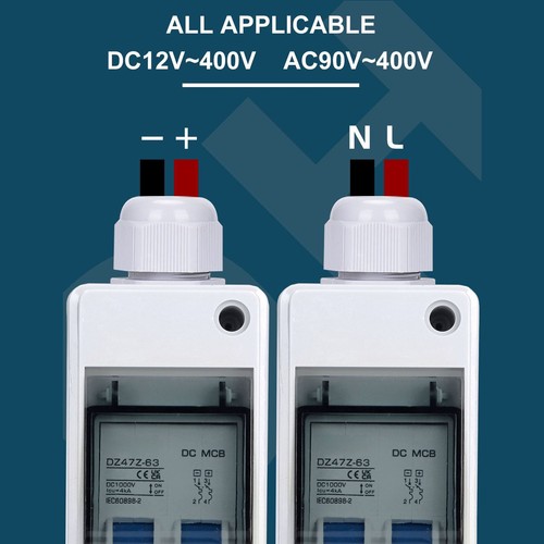 DC Disconnect Switch Miniature Circuit Breaker 63A 1000V IP65 ...