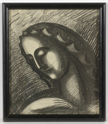 Ferdinand Opitz (1885-1956) "Holy Mary / Project for a sculpture ...