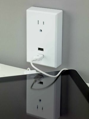 RCA WP2UWZ Dual USB + Single Power Outlet Wall Adapter Plate ...