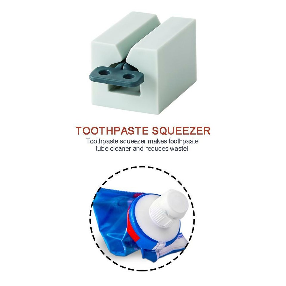Rolling Tube Toothpaste Squeezer Toothpaste Easy Dispenser Seat Holder ...