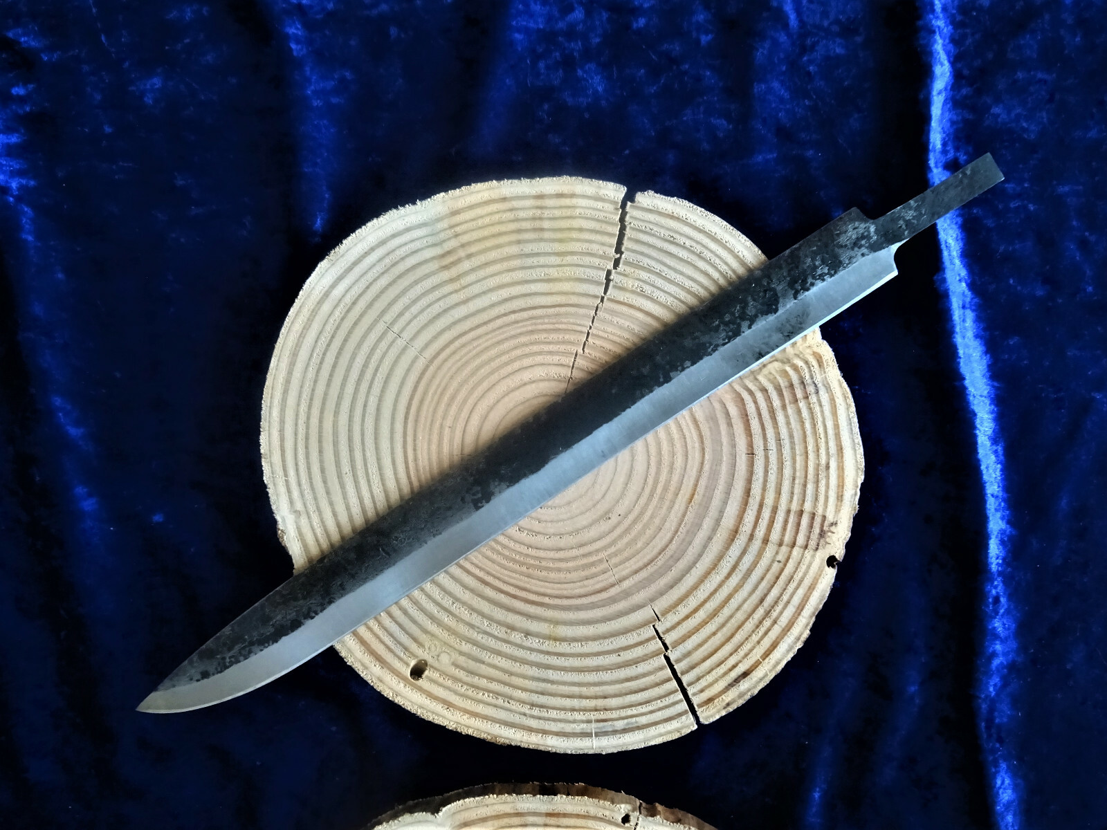 Klinge-Messerklinge-Messerrohling-Messerbau-Sax-Mittelalter-Karbonstahl ...