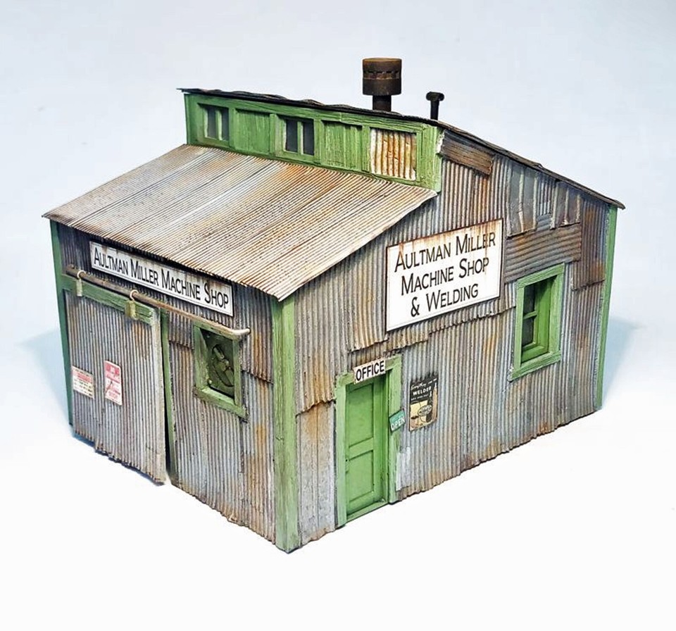 Thomas Yorke MACHINE SHOP O On30 Model Railroad Structure Unpainted Kit ...