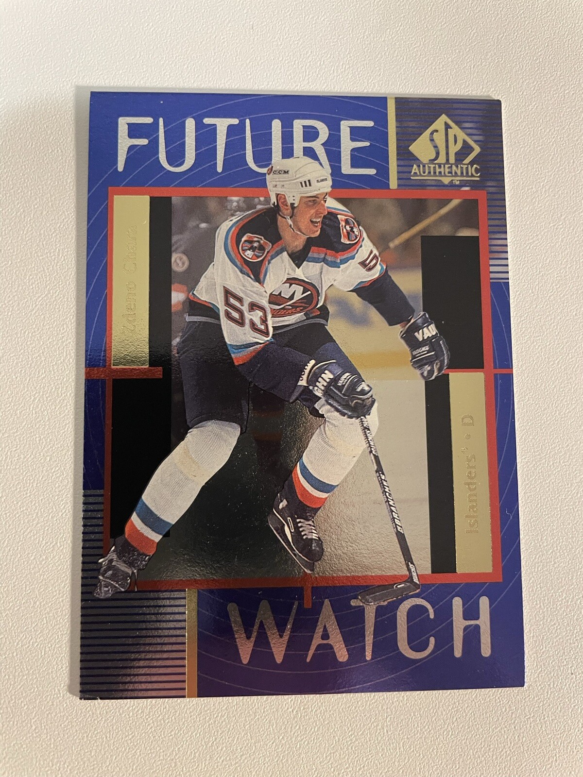 1997-98 UD SP Authentic Zdeno Chara Future Watch FW Rookie RC #186 ...