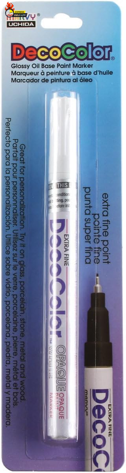 Marvy Deco Color Extra Fine Opaque Paint Marker Art Supplies, White | eBay