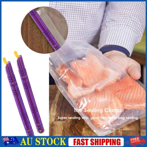 2pcs Plastic Seal Stick Storage Grip Kitchen Clip Sealing Clamp (12.8cm ...