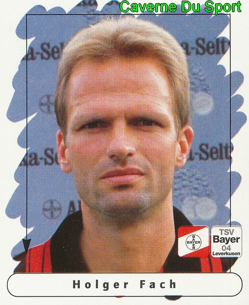 112 HOLGER FACH GERMANY BAYER 04 LEVERKUSEN STICKER FUSSBALL 1996 ...