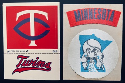 1968-72 Fleer Cloth Baseball Stickers LOT Minnesota Twins Classic ...