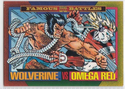 N) 1993 Skybox Marvel Comics Trading Card #177 Wolverine vs Omega Red ...