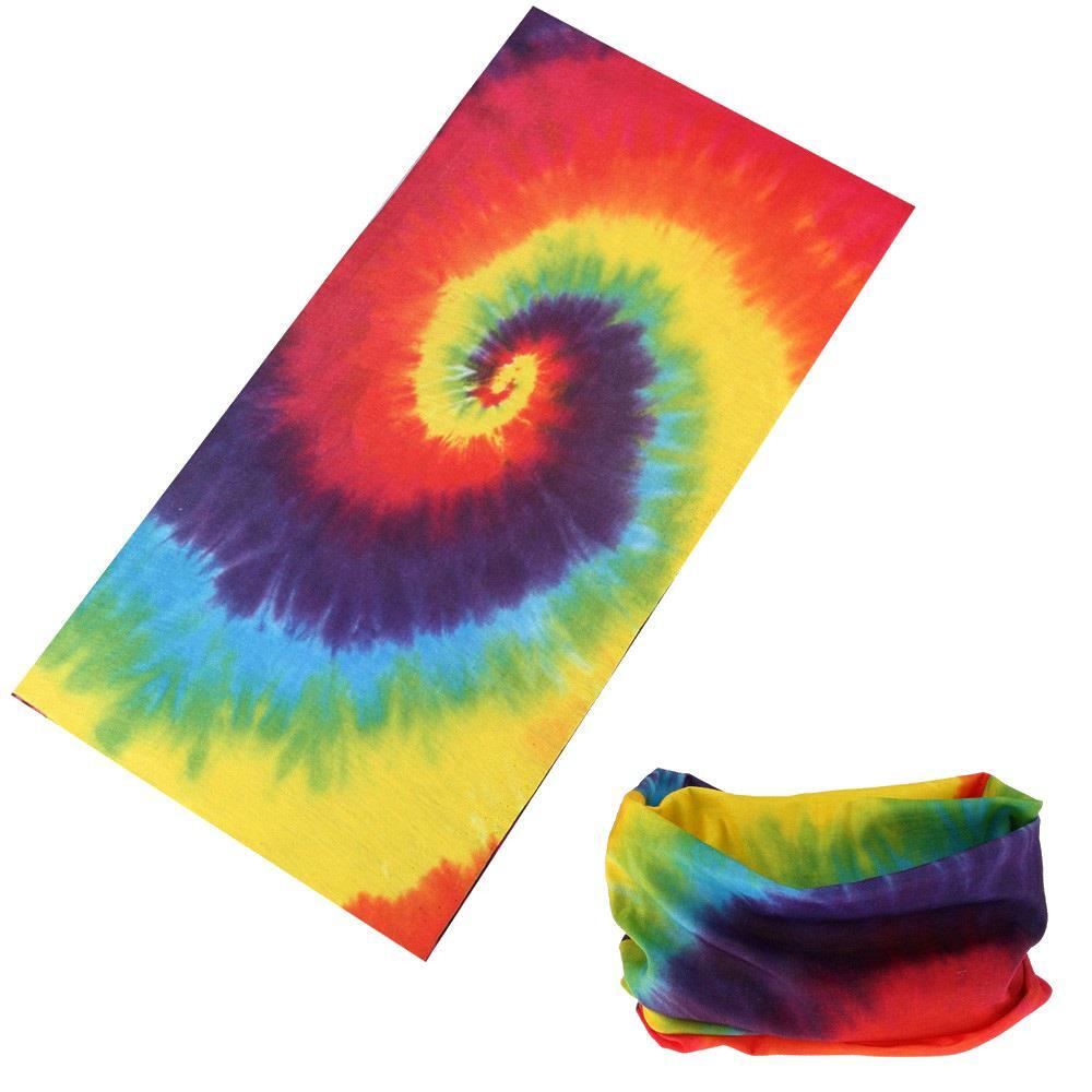 TIE DYED SEAMLESS BANDANA WRAP bandanna hat mask head band BW9 hippie ...