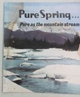 Vintage Pure Springs Cardboard Easelback Soda Pop Sign | eBay