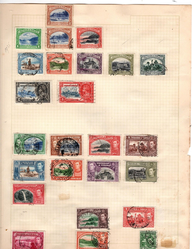 Trinidad & Tobago Mainly used KGV/QE11 selection on double-sided album ...