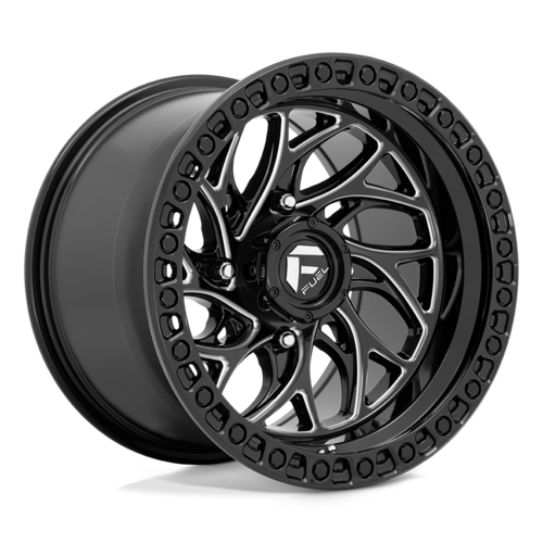 Fuel UTV D741 Runner 15x10 4x137 Gloss Black Milled Wheel 194933152100 ...