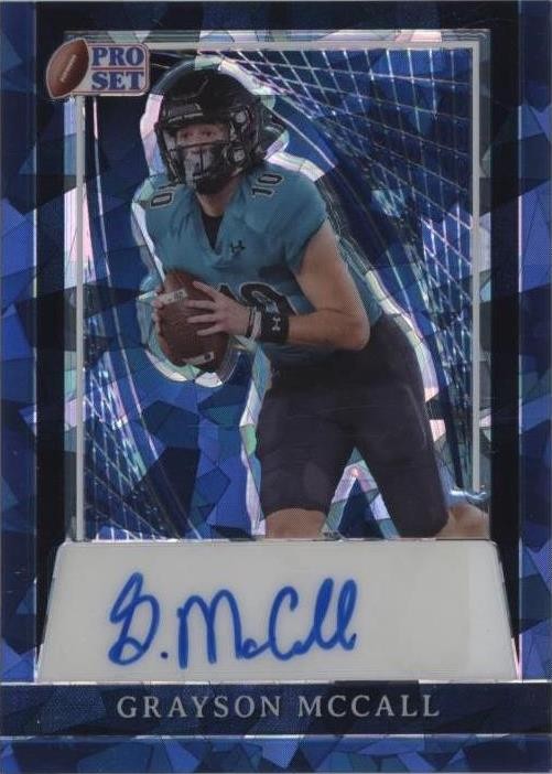 2024 Leaf Pro Set Metal - Autographs Grayson McCall #PA-GM1 Blue ...