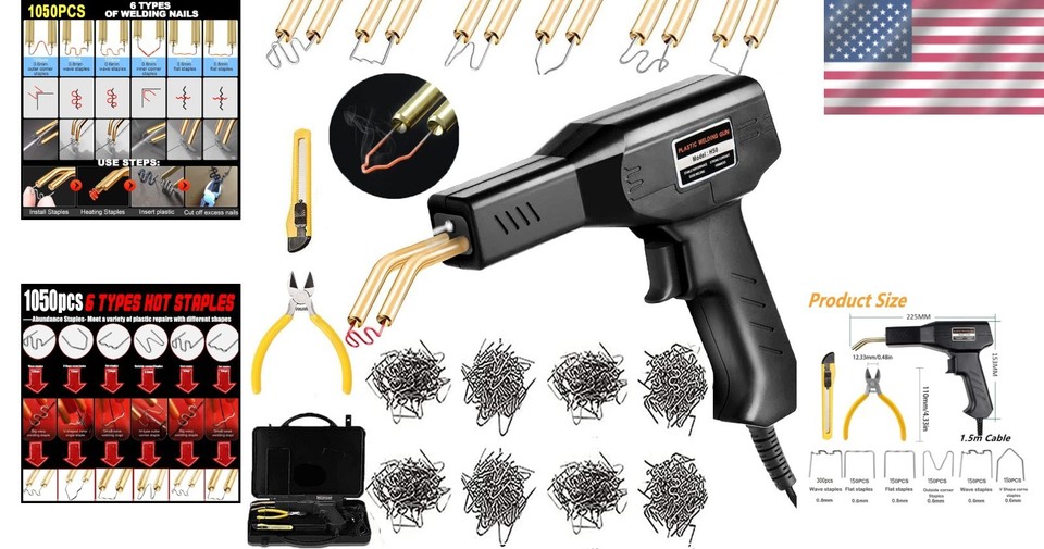 Plastic Welding Machine Repair Kit Hot Stapler Car Bumper 6 Types ...