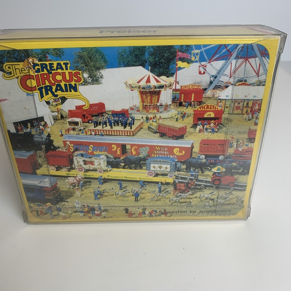 Original Preiser HO Scale Preiser Circus Ring Master With Tigers Rare ...