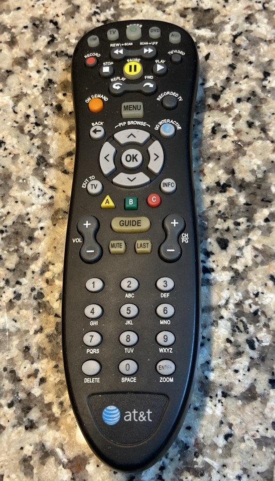 AT&T U-verse S30-S1A Universal Remote Control Powers Up | eBay