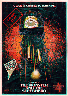 STRANGER THINGS VECNA CLOCK SEASON 4 Poster 13x19 inches Free Shipping ...
